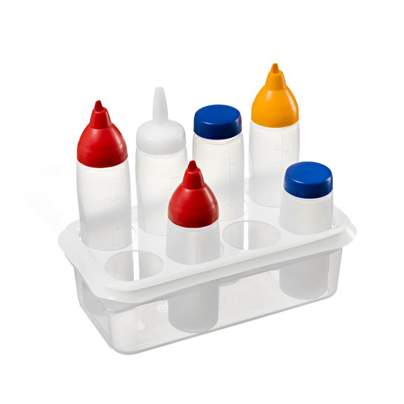 1/3 GastroNorm, 8 sauce dispensers organiser - Araven