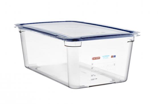 GN 1/1 h.200mm /8" 24 l./ 25.36 qt Polycarbonate container - Araven