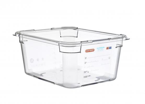Bac en polycarbonate GN 1/2 h.150mm. 9 litres - Araven